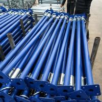 China High Load Capacity Adjustable Scaffolding Steel Prop with Threaded Shaft Adjustment and Hot-Dip Galvanized Construction Shoring Support for sale