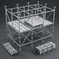 China Galvanized Steel Ringlock Scaffolding System with EN 12811 Standard and High Strength for Construction for sale