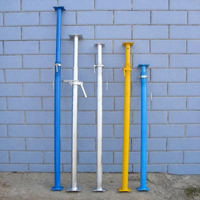 China EN 12811 Compliant Adjustable Scaffolding Steel Prop with Secure Hook Locking System and 10kN - 35kN Load Capacity for sale