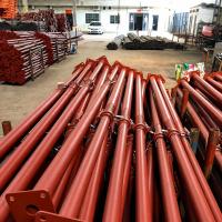 China EN 12811 Compliant Adjustable Scaffolding Steel Prop with Secure Hook Locking System and 10kN - 35kN Load Capacity for sale
