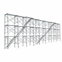 China Quick Assembly H Frame Scaffold with Non-slip Surface and 250kg Load Capacity Mason Scaffold Set for sale