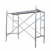 China Quick Assembly H Frame Scaffold with Non-slip Surface and 250kg Load Capacity Mason Scaffold Set for sale