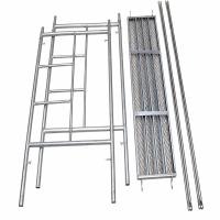 China Quick Assembly H Frame Scaffold with Non-slip Surface and 250kg Load Capacity Mason Scaffold Set for sale
