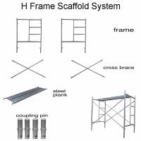 China Galvanized H Frame Scaffold with 10kN - 35kN Load Capacity and Quick Assembly for Construction for sale