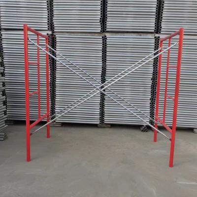 China Heavy Duty Portal Frame Scaffolding System | High Load-Bearing Steel Structure | Quick Assembly & Safe Cross-Bracing for sale