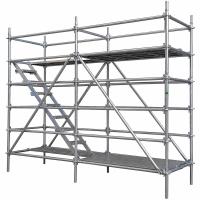 China Galvanized Steel Ringlock Scaffolding System with 25kN - 35kN Load Capacity and Flexible Connection for sale