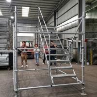 China Galvanized Steel Ringlock Scaffolding System with 25kN - 35kN Load Capacity and Flexible Connection for sale