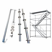 China Galvanized Steel Ringlock Scaffolding System with 25kN - 35kN Load Capacity and Flexible Connection for sale