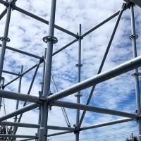 China Galvanized Steel Ringlock Scaffolding System with 25kN - 35kN Load Capacity and Flexible Connection for sale