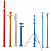 China High-Tensile Steel Adjustable Scaffolding Steel Prop with Threaded Shaft and Hot-Dip Galvanized Construction Shoring Support for sale