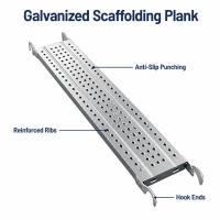 China Galvanized Scaffolding Plank Steel Walk Board Perforated Metal Scaffold Plank Anti Slip Board for Construction for sale