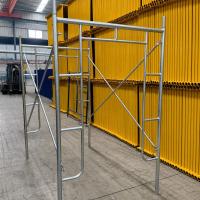 China Steel Scaffold Frame with Painted Red Finish for Bricklaying, Wall Coating, Ceiling Maintenance for sale