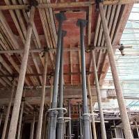 China Height-Adjustable High Strength Red Painted Steel Scaffolding Support Frame for Construction for sale