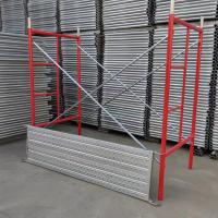 China Hot-dip Galvanized Frame Scaffolding System with 10kN - 35kN Load Capacity and Adjustable Height Construction Platform for sale