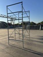 China Hot-dip Galvanized Frame Scaffolding System with 10kN - 35kN Load Capacity and Adjustable Height Construction Platform for sale