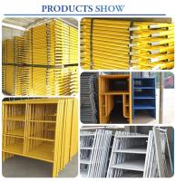 China Hot-dip Galvanized Frame Scaffolding System with 10kN - 35kN Load Capacity and Adjustable Height Construction Platform for sale