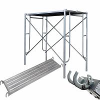 China Galvanized Scaffolding Frame System with Integrated Ladder and High Impact Strength for Construction for sale