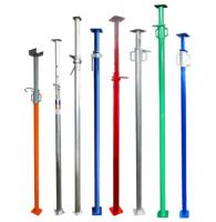 China Galvanized Adjustable Steel Scaffolding Prop with 500 kg Weight Capacity and Secure Hook Locking System for sale