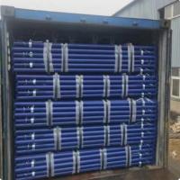 China Galvanized Adjustable Steel Scaffolding Prop with 500 kg Weight Capacity and Secure Hook Locking System for sale