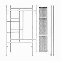 China Walk Broad Ladder Steel Scaffolding Frame Scaffold 3ft 4ft 5.5ft Office Building Free Spare Parts Apartment Hospital 1 YEAR for sale