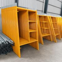China Walk Broad Ladder Steel Scaffolding Frame Scaffold 3ft 4ft 5.5ft Office Building Free Spare Parts Apartment Hospital 1 YEAR for sale