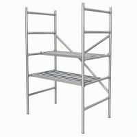 China Q195\Q235 Steel Pipe Scaffolding / Mobile Scaffolding Tower Galvanized Frame Scaffold with Wheels for sale