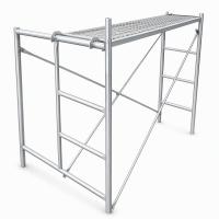 China Q195\Q235 Steel Pipe Scaffolding / Mobile Scaffolding Tower Galvanized Frame Scaffold with Wheels for sale