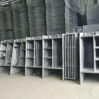 China High Strength Metal Frame Scaffolding Foldable Mobile Scaffold Tower With Top Platform Side Braces for sale