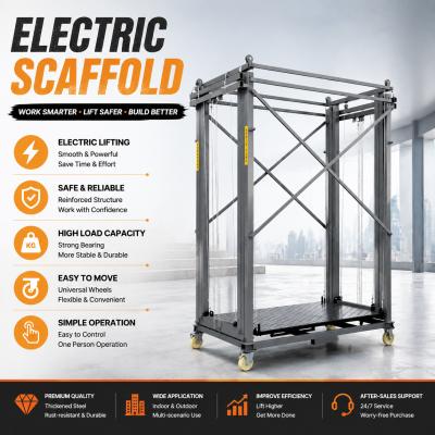 China Electric Scaffold Lift Table Mobile Construction Aerial Work Platform for sale
