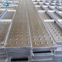 China Construction Scaffolding Galvanized Steel Catwalk Board Safety Walkway Platform with Anti-Slip Punched Deck and Locking Hooks for sale