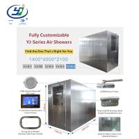 China Industrial Stainless Steel Air Shower Cleanroom 30 mm Nozzle Diameter for Four Persons for sale