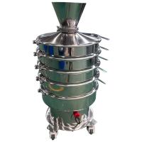 China DY-1200 Rotary Vibrating Screen High Precision Large Output Powder Sieve 316L Stainless Steel 380V for sale