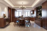 China Chinese Modern Red-Brown Stainless Steel Kitchen for sale