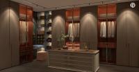 China Cloud Brown Stainless Steel Walk-In Closet with Jewelry Boxes for sale
