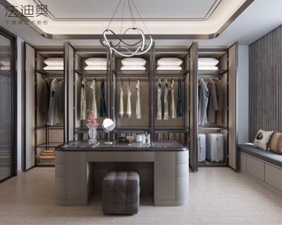 China Customizable Autumn Leaf Yellow Walk-In Closet | Open Style Stainless Steel for sale