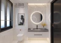 China White Stainless Steel Bathroom Vanity with Smart Mirror for sale