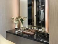 China Custom Bathroom Cabinets Cloakroom Vanity Unit With Light Taupe Finish Anti Rust for sale