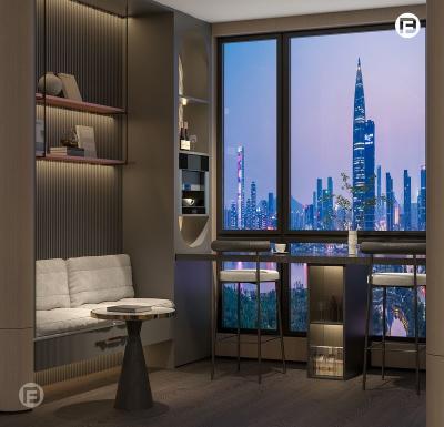 China SS Balcony Storage Cabinet With Laundry Section And LED Backlighting for sale