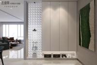 China Cream White Stainless Steel Shoe Cabinet with Soft Lighting & Hidden Storage for sale
