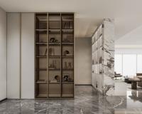 China Modern Shoe Storage Cabinet with LED Lights & Glass Doors for sale