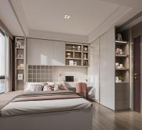 China White Stainless Steel Tatami Bed with Acrylic Storage Compartments for sale