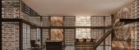 China Large Wine Cabinet With LED Lighting And Floor-To-Ceiling Design for sale