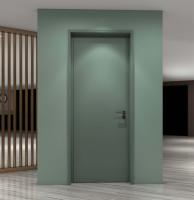 China Lotus Green Stainless Steel Interior Door with Aluminum Frame for sale