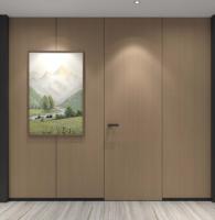 China Warm Maple Concealed Stainless Steel Interior Door | Hidden Frame for sale