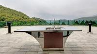 China Boat-Shaped Stainless Steel Outdoor Sink Cabinet - Rose Pink Wood Grain for sale