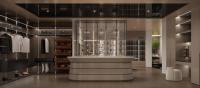 China Customized Luxury Han Jade White Walk In Closet With Multiple Storage for sale
