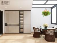 China Matte Beige Stainless Steel Balcony Cabinet With Open Shelves for sale