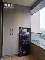 China Starlight Gray Stainless Steel Balcony Storage Cabinet for sale