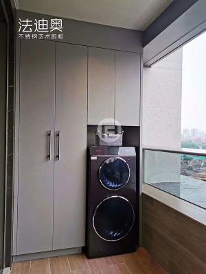 China Starlight Gray Stainless Steel Balcony Storage Cabinet for sale