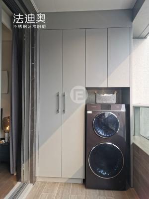 China Maya Gray Stainless Steel Balcony Storage Cabinet Waterproof for sale